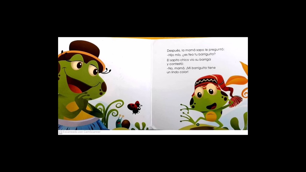 El sapito chico, cuento infantil.