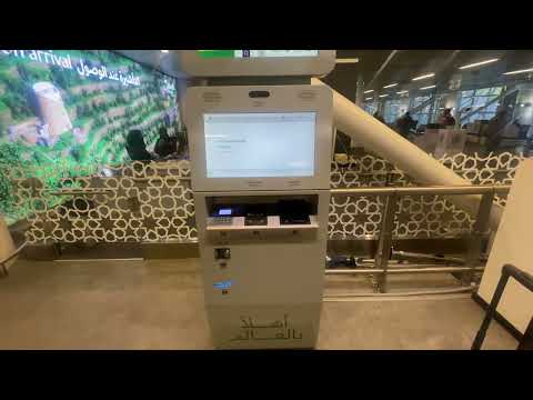 Saudi Visa on arrival at Madinah International airport. Arrival info and Taxi information.