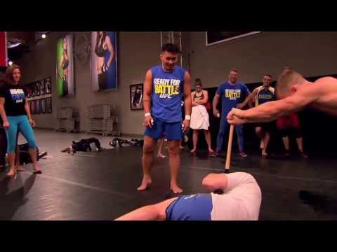 Ao8's Coach Mel Breaking a Bat on The Ultimate Fighter (Team Tate)