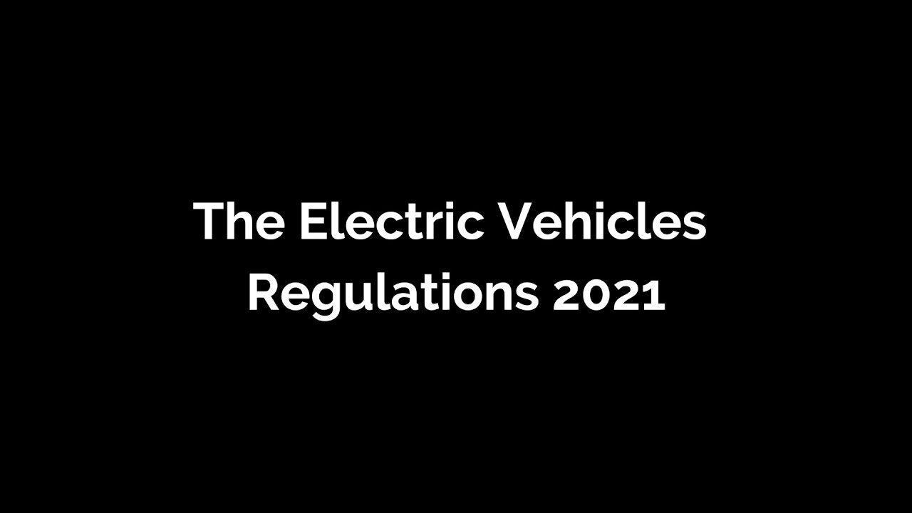 EV Smart Charging Regulations 2021