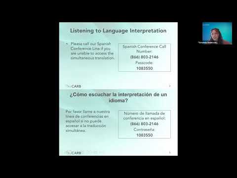 CARB Truck Emissions "Virtual" Listening Session - 8/31/21