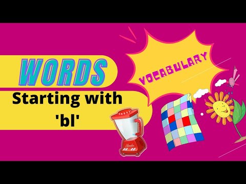 English Vocabulary ll Words starting with 'bl' ll Story Reading ll