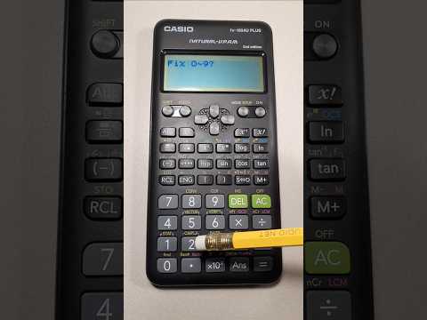 How to round decimals using FIX mode on Casio Scientific Calculator fx-100AU