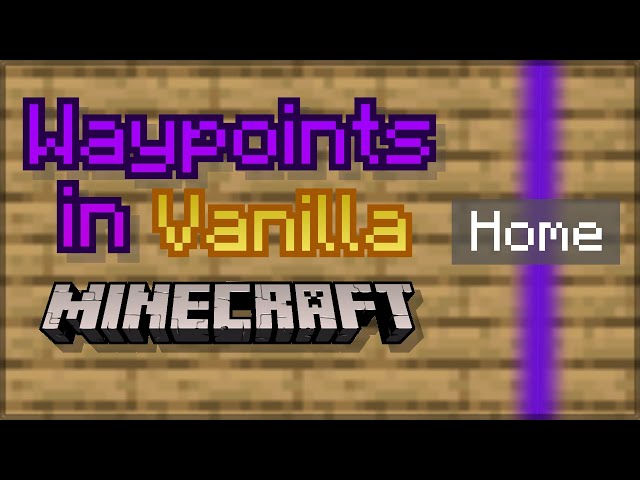 Waypoints Minecraft Data Pack