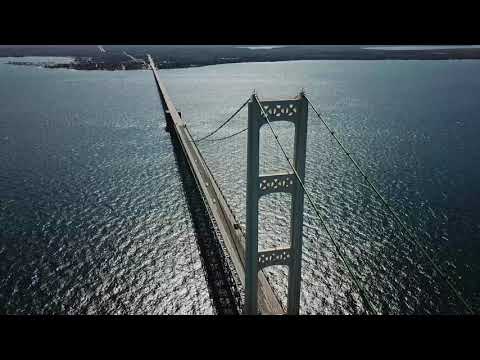 Mackinac Bridge 2018 Drone