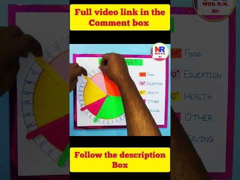 #pie chart model#mathsproject #maths #viralvideo #tlm #how to make pie chart model #reels #model 👍