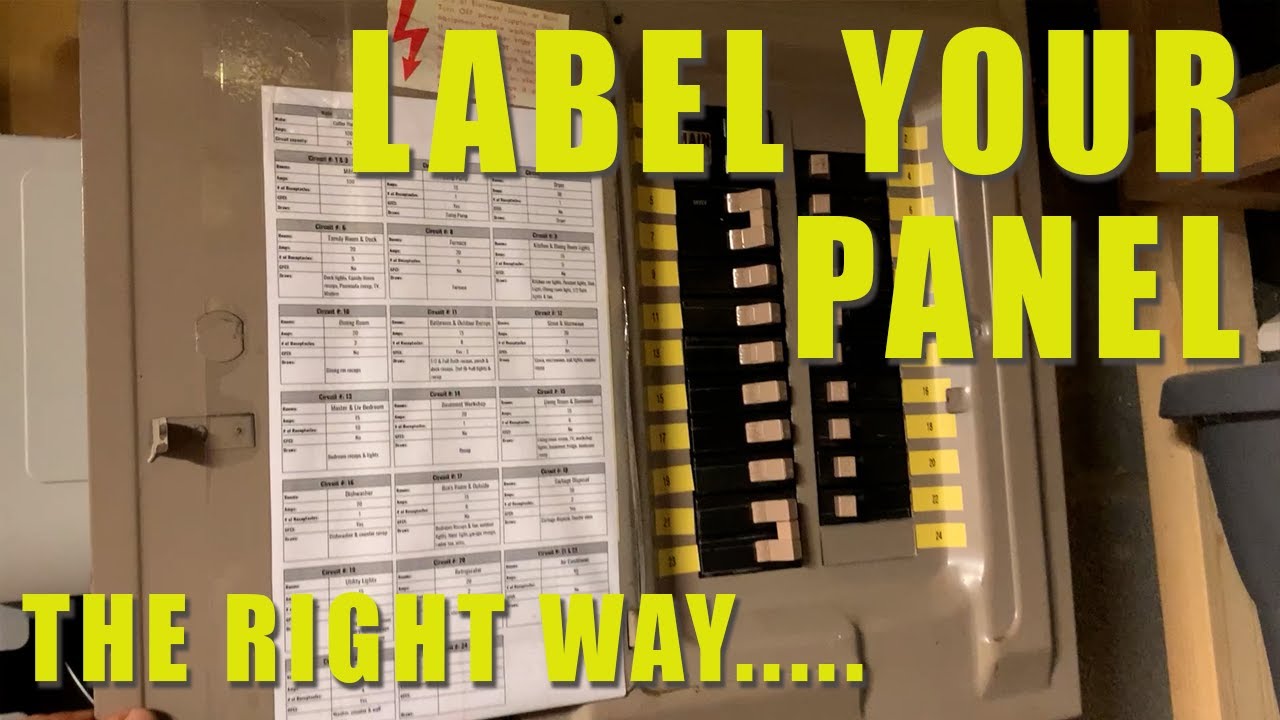 How to Map Your Electrical Panel (DIY ID Key & House Plan!)
