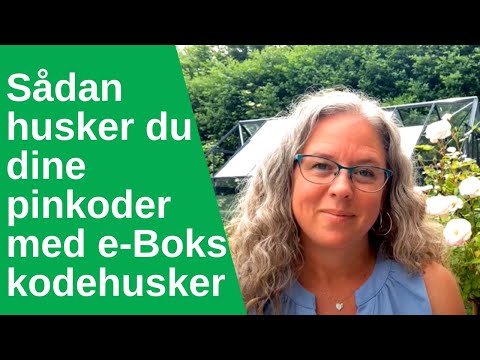 Sådan husker du dine pinkoder med e-Boks kodehusker