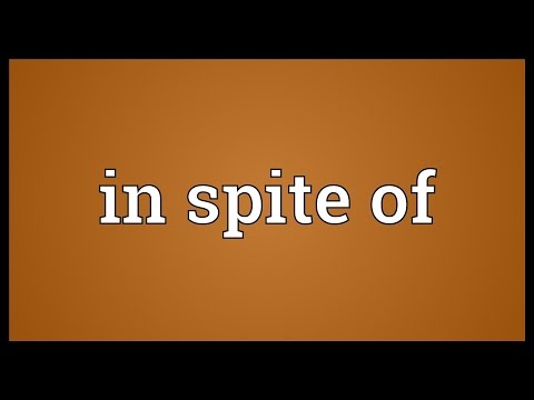 In spite of Meaning