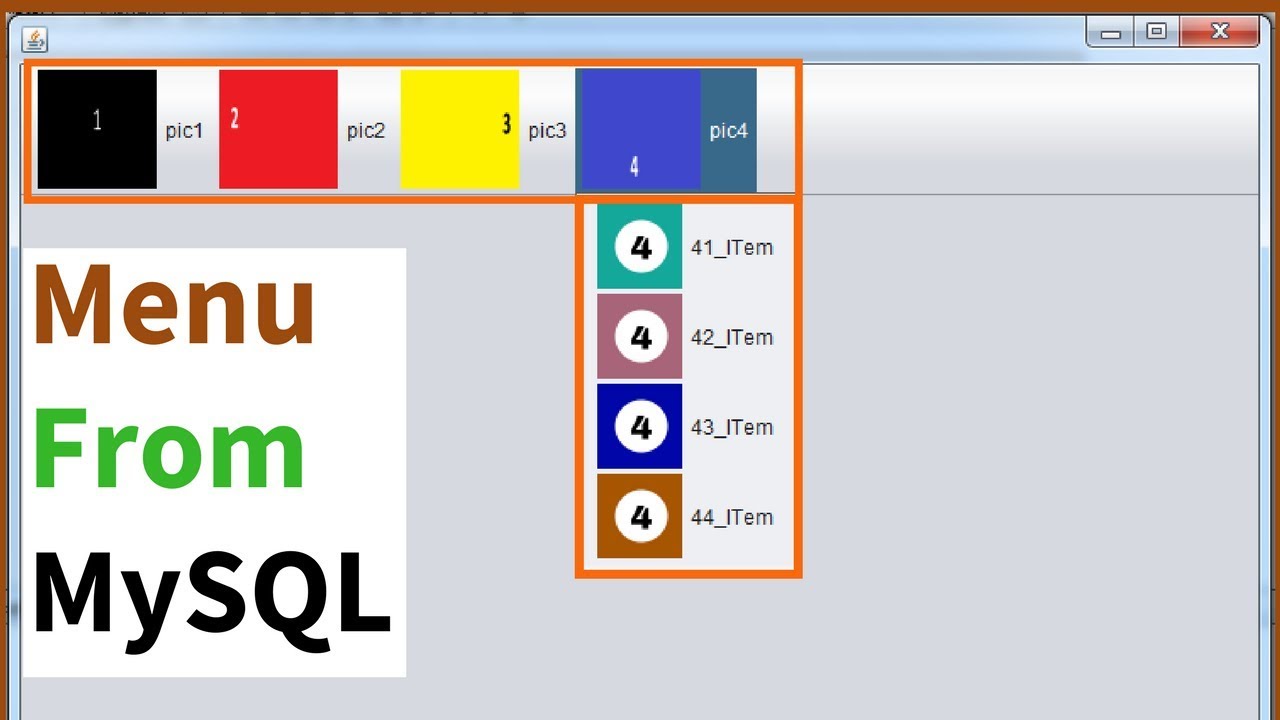 Java - How To Create A Menu From MySQL DataBase In Java NetBeans [ with source code ]