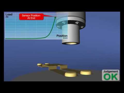 [Servo Press Application Example] Relay Connector Caulking