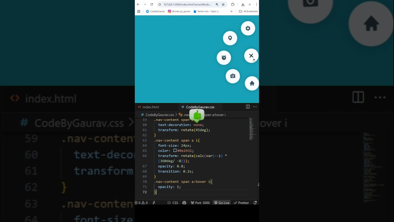 🧲 Draggable Navigation Menu using HTML CSS & JavaScript #webdevelopment #coding #htmlcssjavascript