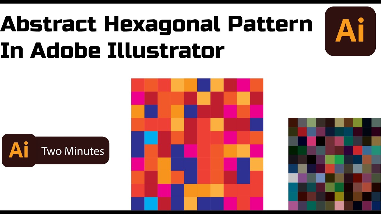 Abstract Hexagonal Pattern | Adobe Illustrator Tutorials | Graphic Design | A to Z design practice