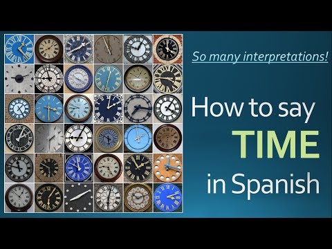 How to say TIME in Spanish: 3 important distinctions!
