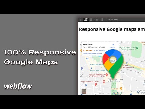 Embed Google Maps responsive in Webflow