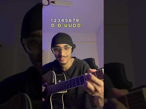 Easiest Strumming Pattern For Beginners | 100+ Songs #shorts
