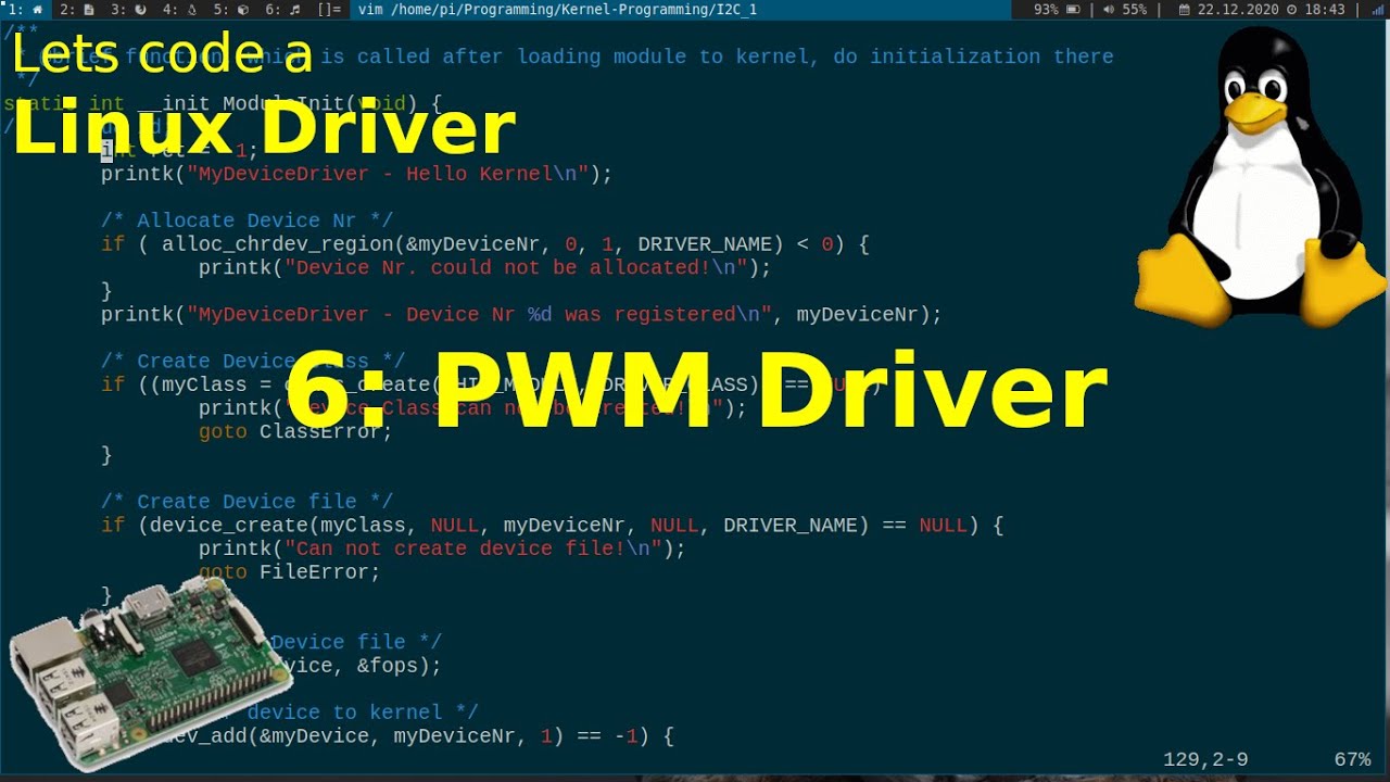 Let's code a Linux Driver - 6: PWM Driver