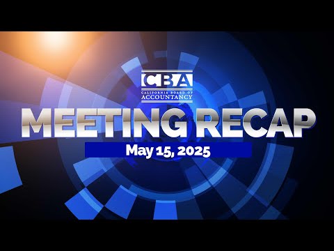 May 2025 CBA Meeting Recap