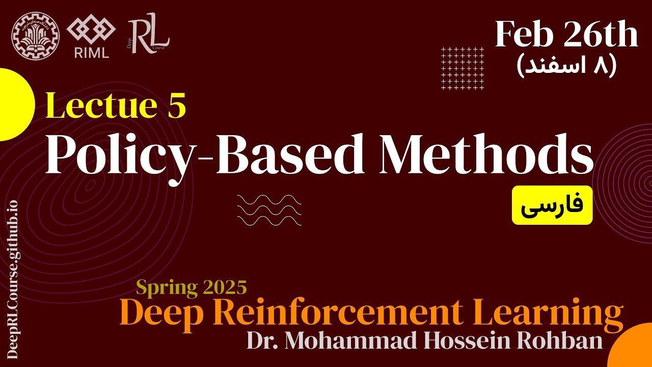 Lecture 5 | Value-Based Methods | Spring 25