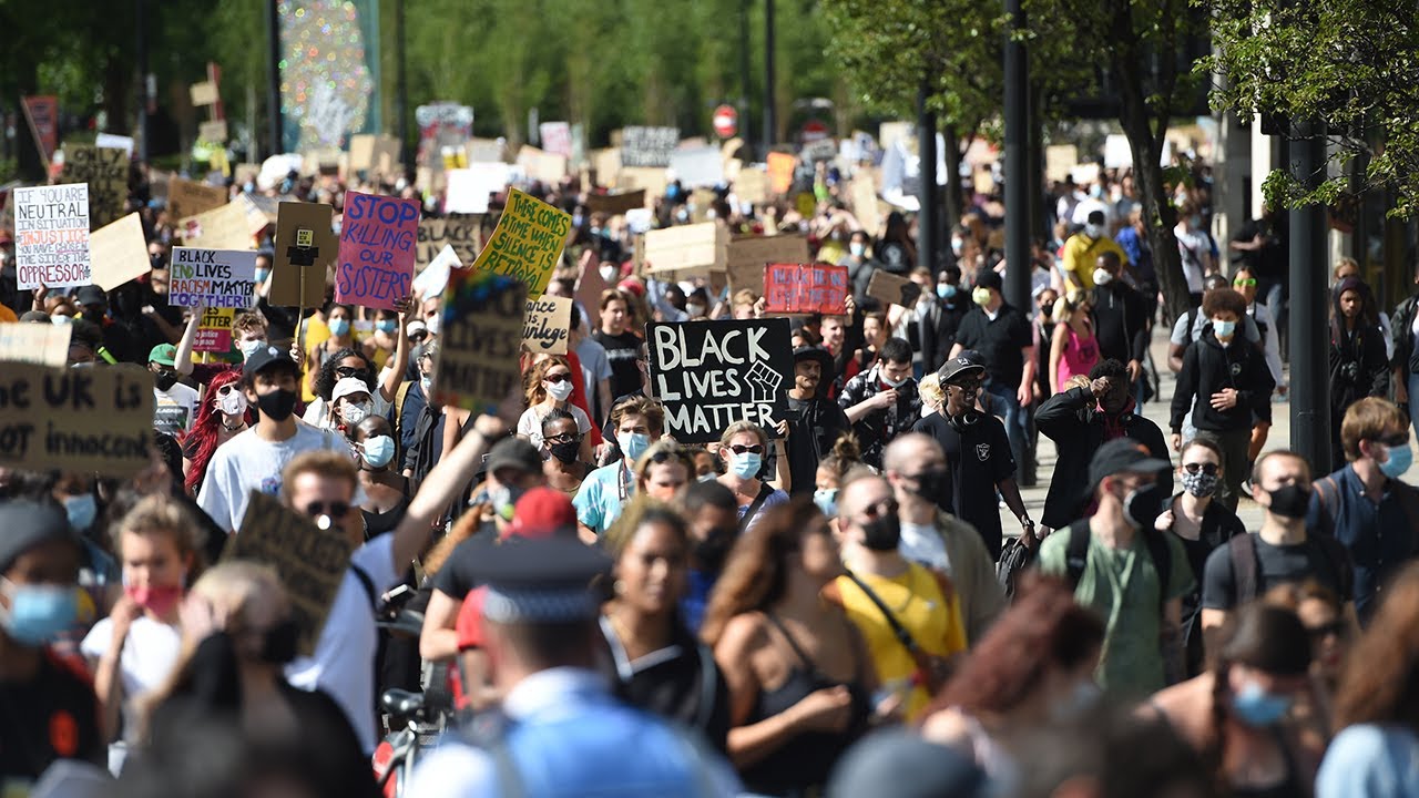 Black Lives Matter: Protesters march on London as scuffles break out in ...