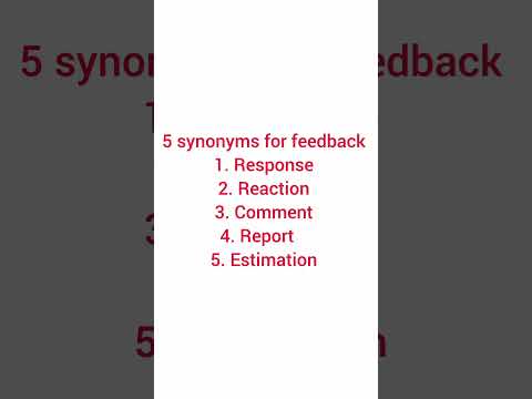 feedback synonyms #shorts #feedshorts #response