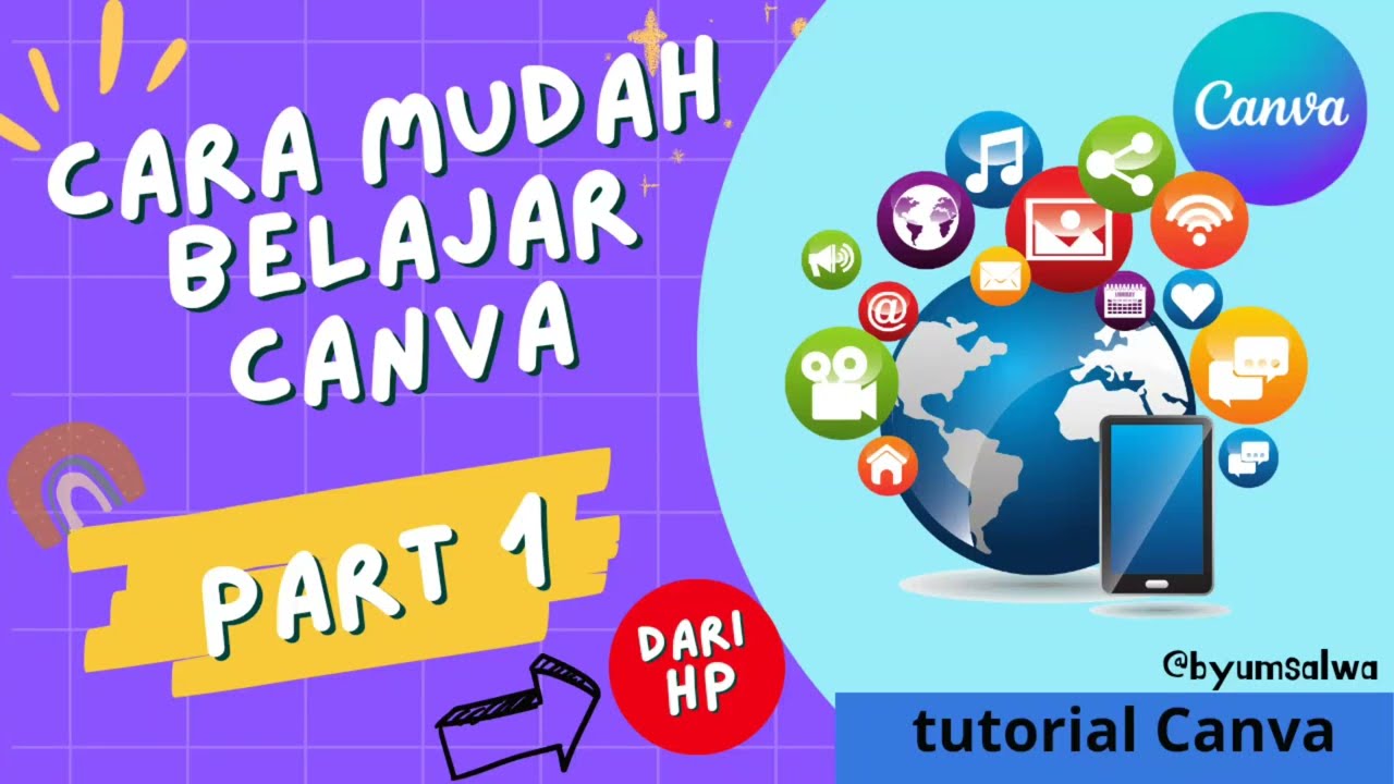 Belajar Canva untuk pemula mulai dari nol melalui HP #PART 1