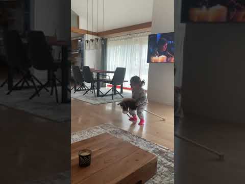 Selin mit Spielzeugpferd 2 - Selin oyuncak atiyla 2