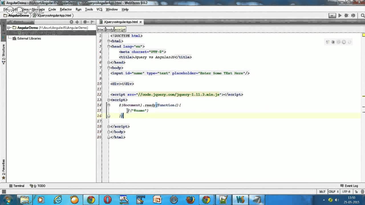 1. First AngularJS App