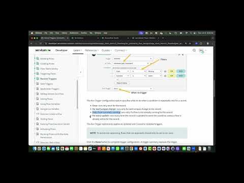 Using Flow Designer: Record Triggers