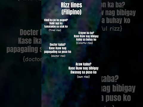 Filipino Rizz #rizz#filipino #flirting #fyp #lovestatus