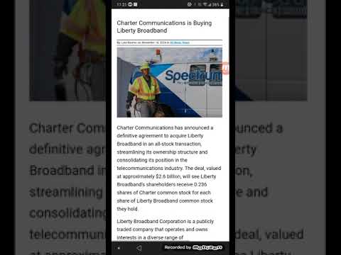 Charter Spectrum to buy out Liberty Broadband. #spectrum