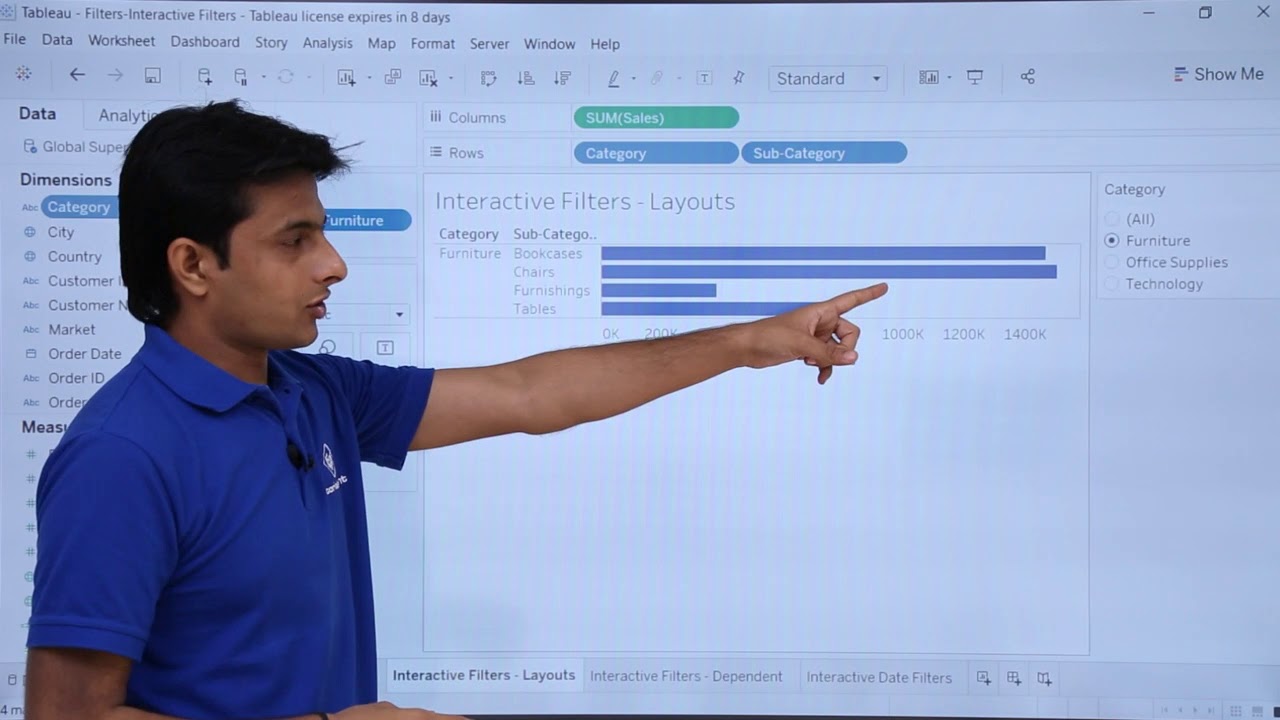 Tableau - Interactive Filters