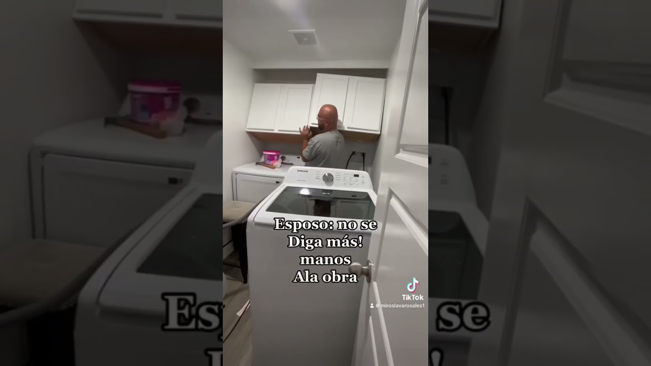 Proceso de remodelación de cuarto de lavado ✨ #finds #remodelacion #greenscreen #fouryou