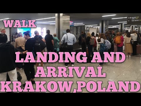 Krakow Airport Landing and Arrival Walk