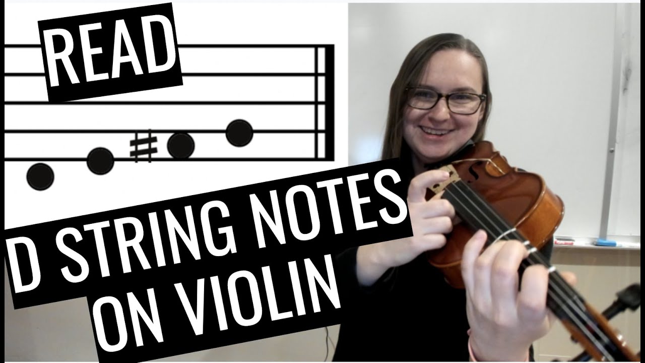 How to READ 4 Notes on The D String | Violin