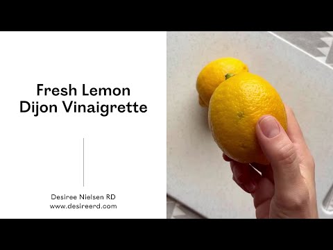 Fresh Lemon Dijon Vinaigrette Recipe