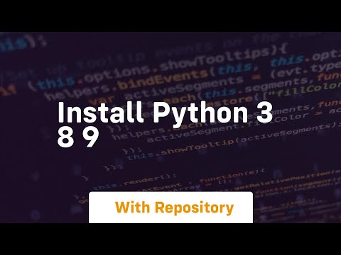 install python 3 8 9