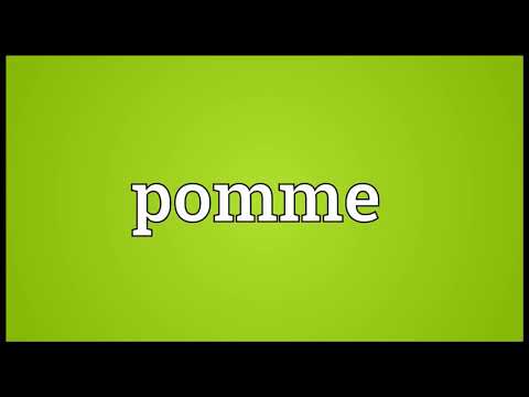 pomme meaning in English