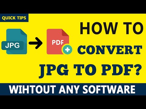 JPG to PDF Tutorial - How to Convert jpg to pdf Online Free (2019)