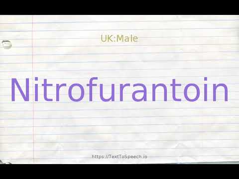 How to pronounce nitrofurantoin