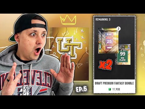 I Opened 2 Draft Premium Fantasy Bundles! Building The BEST Team In College Football 25! Ep 5