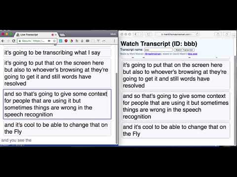 Live Transcript Demo
