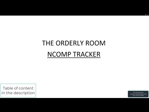 NCOMP Tracker