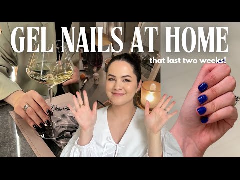 HOW TO DO GEL NAILS AT HOME THAT LAST TWO WEEKS!!