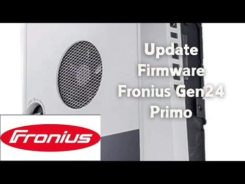 How to update fronius firmware inverter