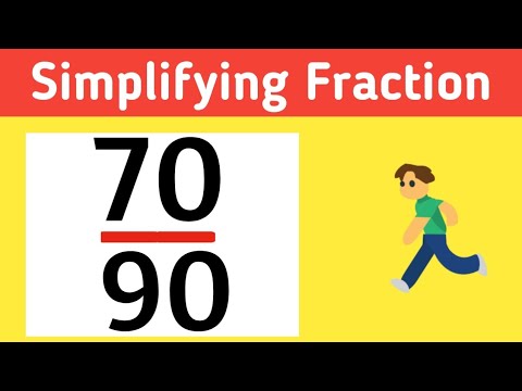 How to simplify the fraction 70/90