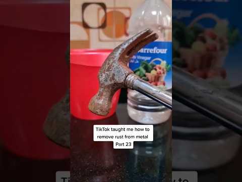 How to remove rust from metal quickly and easily #rust #rustrepair #lifehack #lifehacks