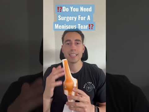 Do you need to have surgery if you tear your meniscus? #shorts