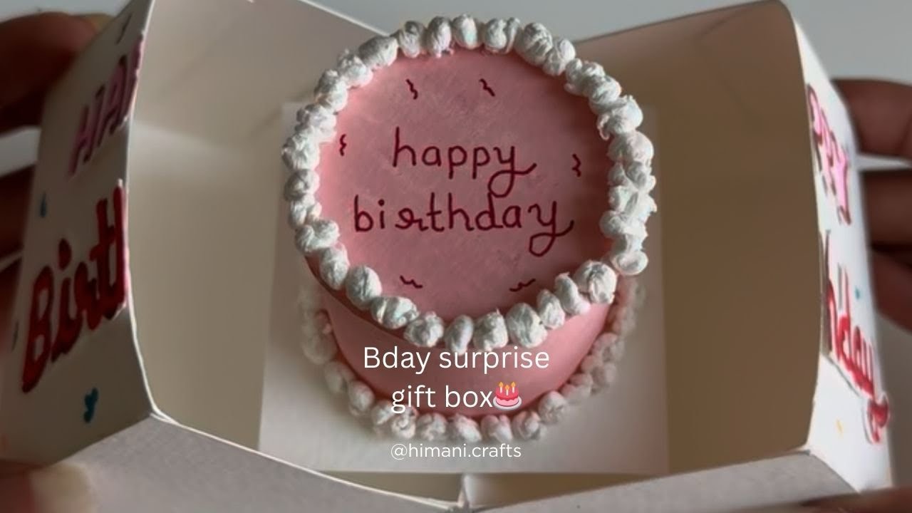 Diy birthday surprise box 🎂🤭 #surprisebox #giftideas #birthdaygift #surprisegift #handmade 