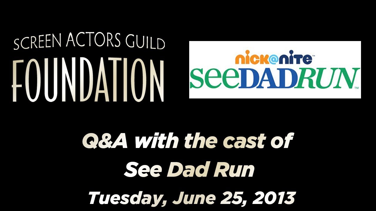 Conversations with Cast and Executive Producers of SEE DAD RUN